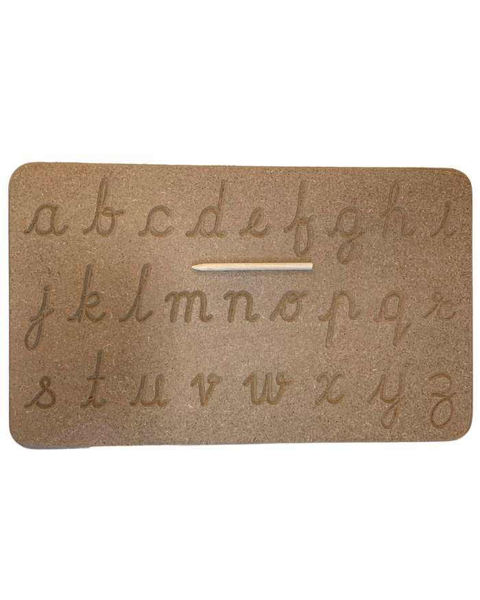 English Cursive Alphabets Tracing Board